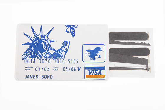 Credit Card Lock Pick Set "James Bond" Mini Potable Pocket Wallet Lock Pick Set supplier