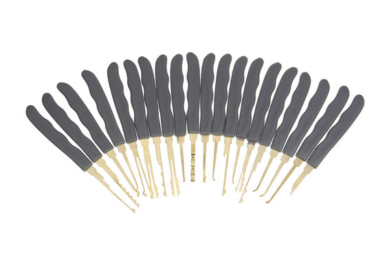 GOSO 24 Piece Premium Titanium Lock Pick Tool Set Transparent Practice Padlock Bundle supplier