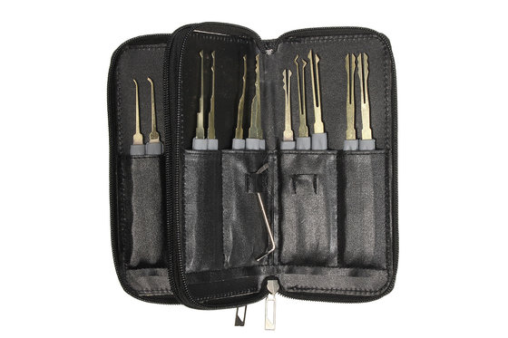 GOSO 24 Piece Premium Titanium Lock Pick Tool Set Transparent Practice Padlock Bundle supplier