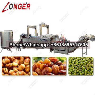 Continuous Belt Type Peanut Frying Machine Stainless Steel Material