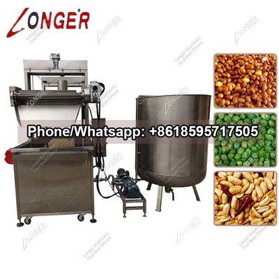 Gas Heating Continuous French Fries Frying Machine|Peanut Fryer Machine