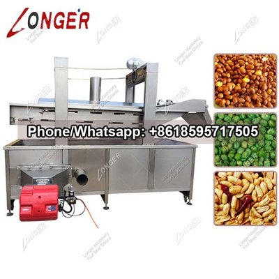 Gas Heating Continuous French Fries Frying Machine|Peanut Fryer Machine