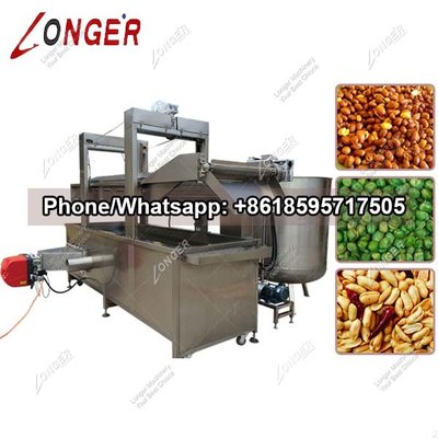 Gas Heating Continuous French Fries Frying Machine|Peanut Fryer Machine