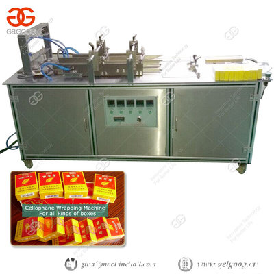 High Speed 3D Semi Automatic Small Box Cellophane Wrapping Machine for Cigarettes