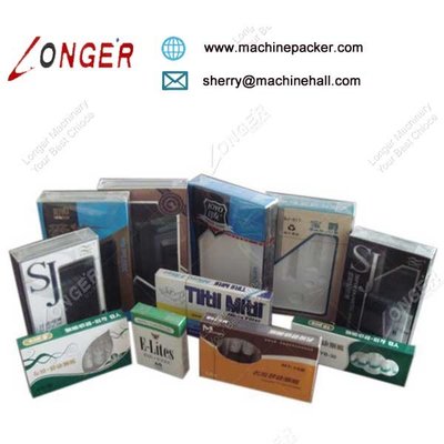Boxes Or Single Box Automatic CD Cellophane Overwrapping Machine