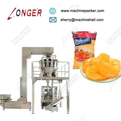 Low Price Automatic Weighing Small Snack Potato Chips Packing Machine, High Speed Chips Packing Machine Price