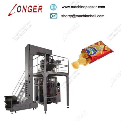 Low Price Automatic Weighing Small Snack Potato Chips Packing Machine, High Speed Chips Packing Machine Price