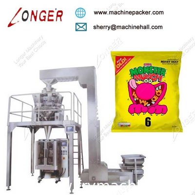 Full automatic chips snack packing machine,hot selling granules packing machine