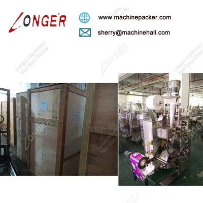 Chinese medicine powder automatic tea bag packing machine,tag and outer envelope packing machine