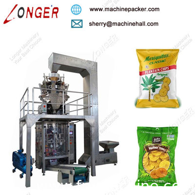 Ten Head Weigher Plantain Chips Packaging Machine, Banana Chips Packaging Machine