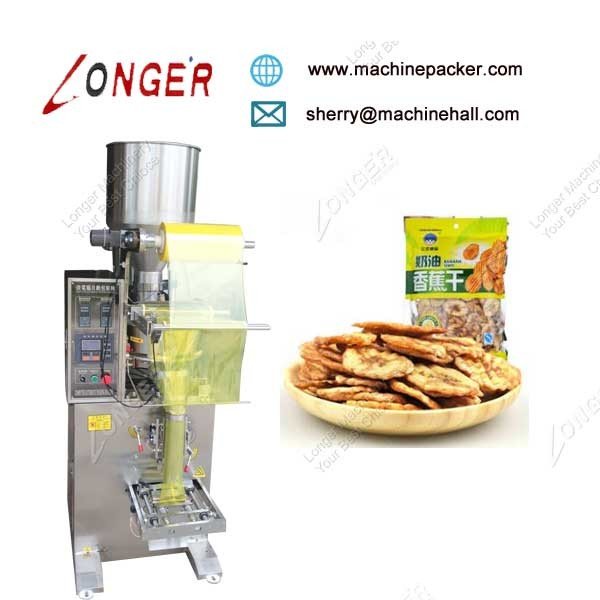Apple Jelly Potato Chips Automatic Packing Machinery, High Speed Low Cost Chips Automatic Packing Machine