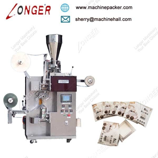 Chinese medicine powder automatic tea bag packing machine,tag and outer envelope packing machine