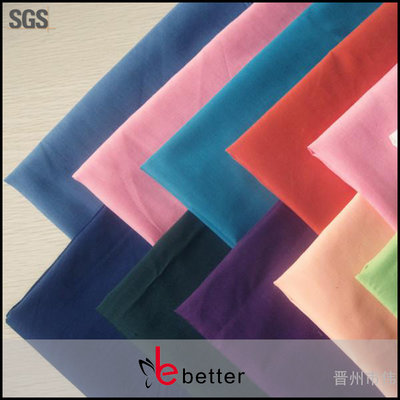 Plaid Style and Woven Technics shirting fabric T/JC 65/35 45x45 133x72 150cm 57/58" Light color  combed continuous dying