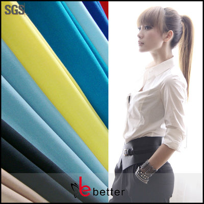 Hot sale polyester/cotton 65/35 110x76 dyed shirting/cloth fabric to Korea