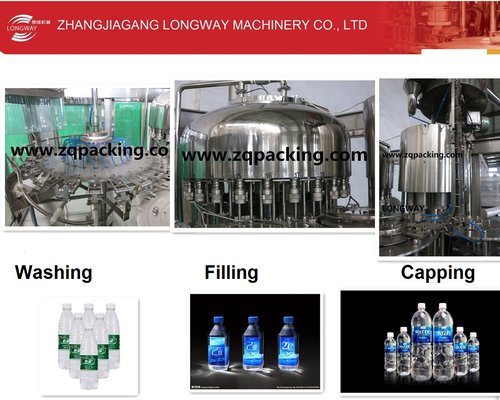 Three in one Washing+Filling+Capping Machines For Drinking water /Distill water /Mineral water