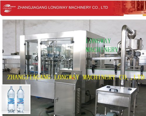 Customized 3 In 1 Automatic Liquid Filling Equipment @ 500ml PET Bottle