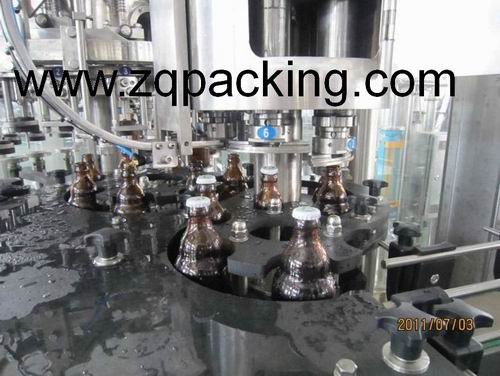 Glass bottle beer filling Equipment beer filler crowner