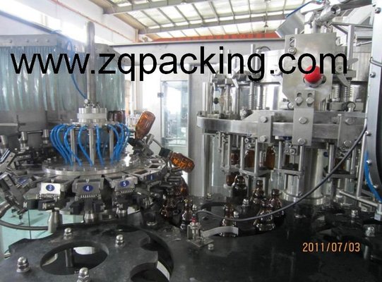 Glass bottle beer filling Equipment beer filler crowner