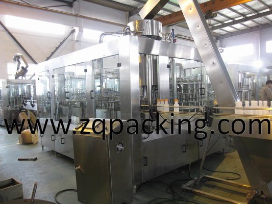 3IN1 PLC control fruit juice bottling machine with backflow