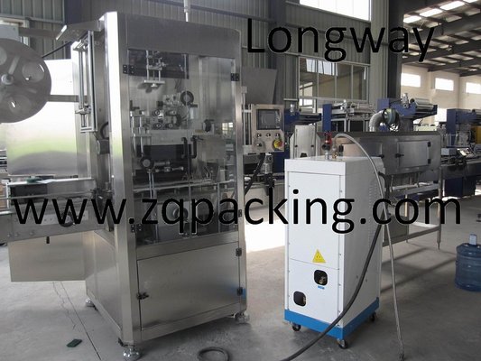 Full-automatic shrink sleeve machine for bottles ,Cans