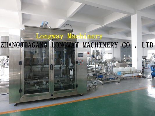 100% Facoty direct sale soybean Oil Jerry Can  filling Capping Self-adhesive Labeling machine
