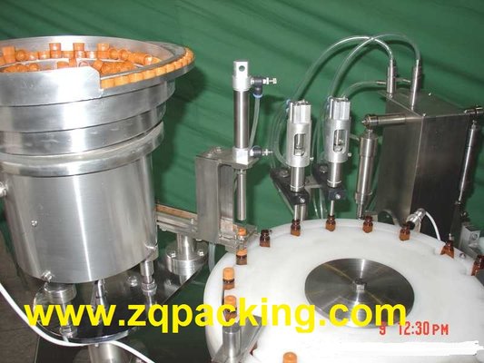 Automatic veterinary medicine filling and capping machine
