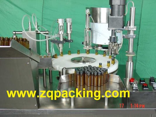 Automatic veterinary medicine filling and capping machine