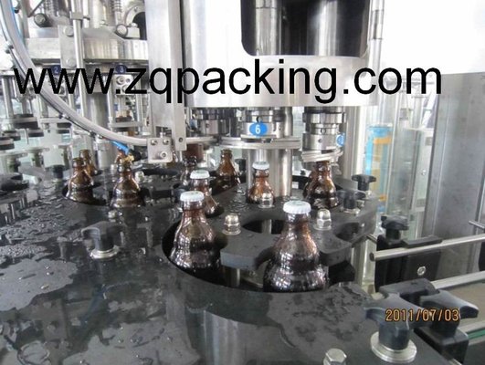 Zhangjiagang Longway 8000b/h gas glass bottle Beer / liquor washing filling capping Line
