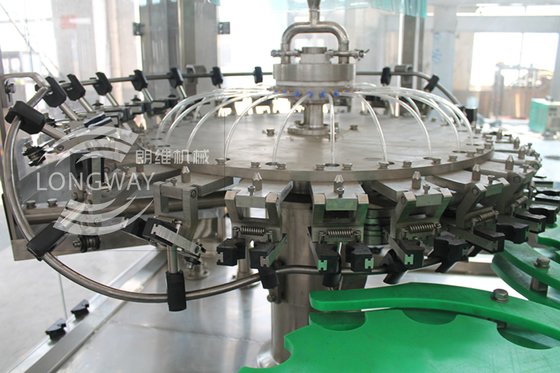 100% Factory   Pull Ring Cover Carbonated water cold Filling Machine (Monobloc Type )