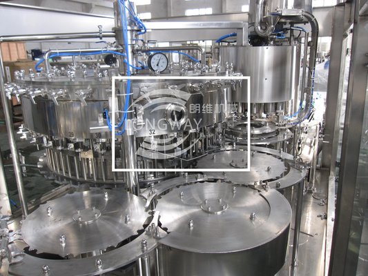 100% Factory Omron Touch Screen Control Plastic Bottle Carbonated beverage Washing filling Sports Capping machine