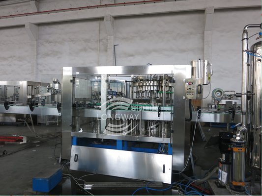 100% Factory Omron Electric Brand Fizzy Water Glass bottle PET Bottle Filling Machine for Indonesia market