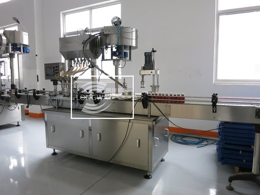 100% Factory Omron Electric Brand automatic 5-30ml bottle filling capping machine for liquid