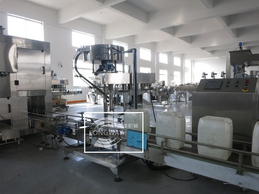 100% factory for  5-25L oil filling machine ,capping machine ,Double labeling machine，
