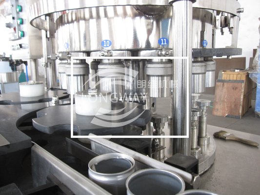 Fully Automatic aluminum can bubble drink canning line /Filler and seamer