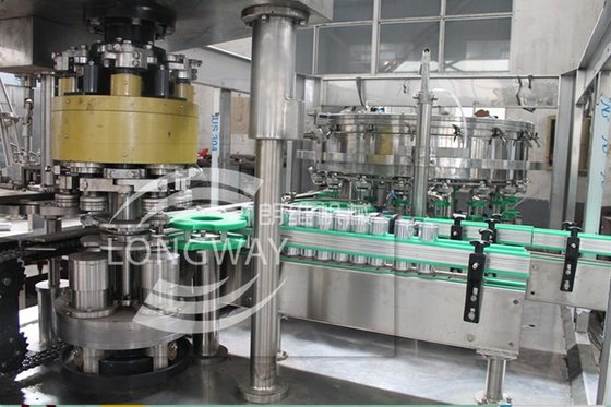CHINA LONGWAY AUTOMATIC FIZZY DRINK CAN FILLING SEAMING MACHINE HOT SALE
