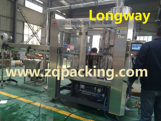Purified water manufacturing equipment,drink water bottling equipment ,All in one washing filling capping for water