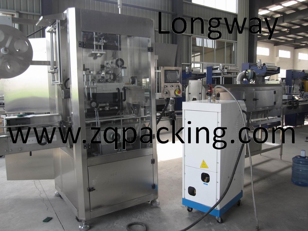 2014 Hot sale automatic shrink sleeve labeling machine with steam/Automatic pvc shrink sleeve labeling machine