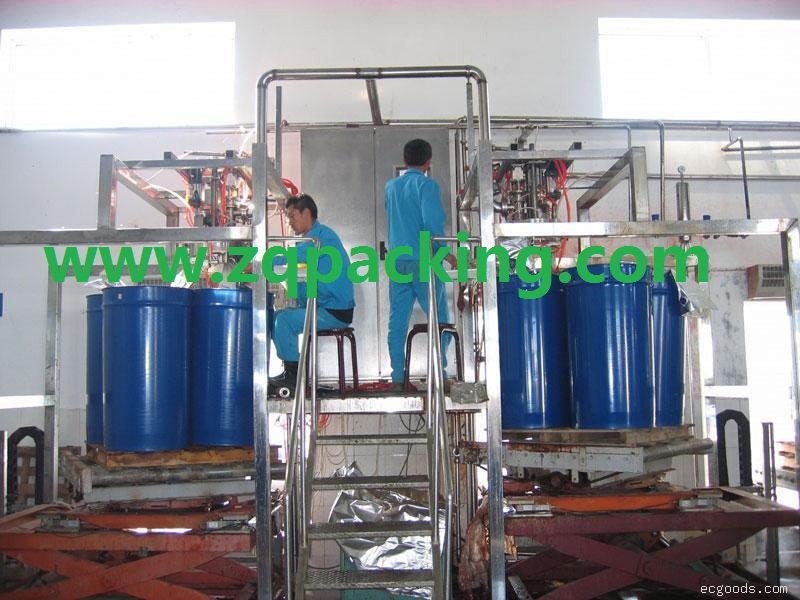 The professional supplier for single head fruit beverage automatic aseptic filling system bag in drum