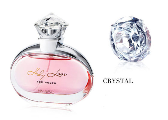 High End Vivinevo Holy Love Perfume Diamond Shape Pink Color 75ml