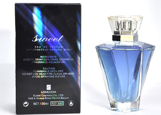 646# Male Sweet Fragrance Perfume , Blue Color Sweet Scent Perfume