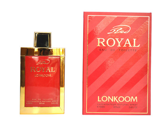 Custom Packaging Box Red Royal Lonkoom Perfume With Nice Smell 100ml
