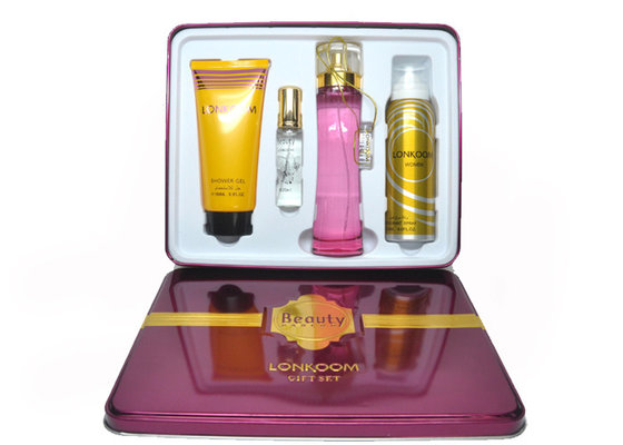 Red Beauty Womens Fragrance Sets , Gift Set Perfume Set For Couple