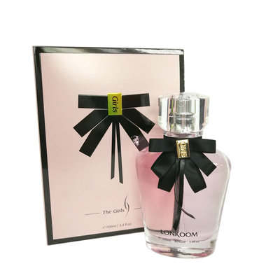 Pink Color / Gold Color Lonkoom Perfume Girl EDP Spray Perfume Gift Box Packing