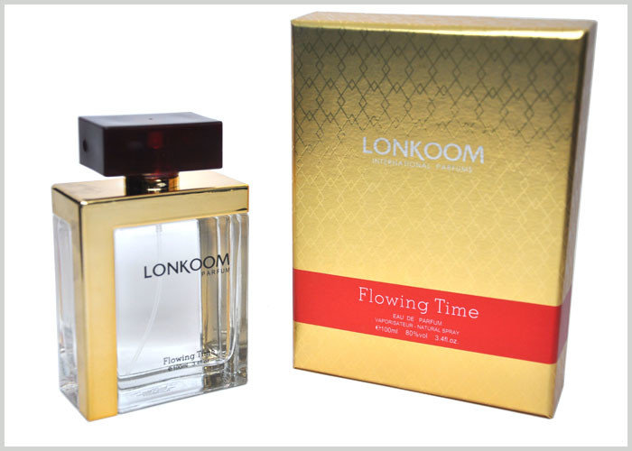 Lonkoom 100ml Popular Women'S Perfume Gold Color Female Flowing Time