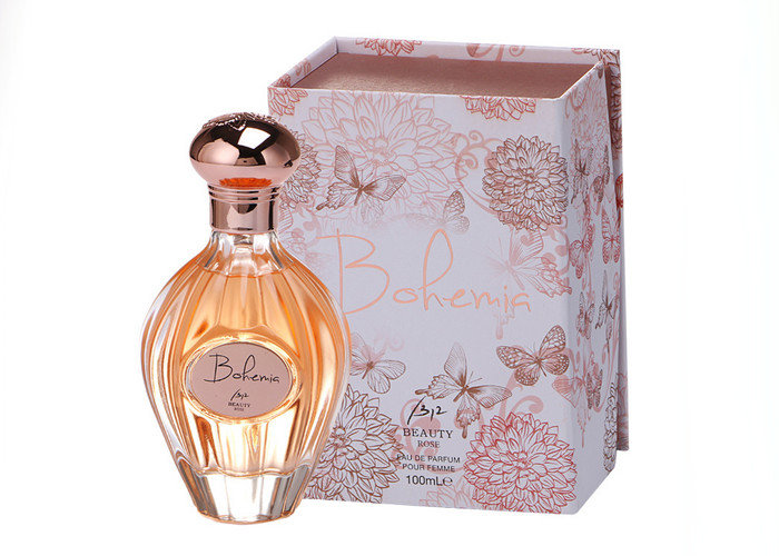 100ml Bohimia Ladies Perfume Sets 1312 Beauty Rose Perfume Gold Color