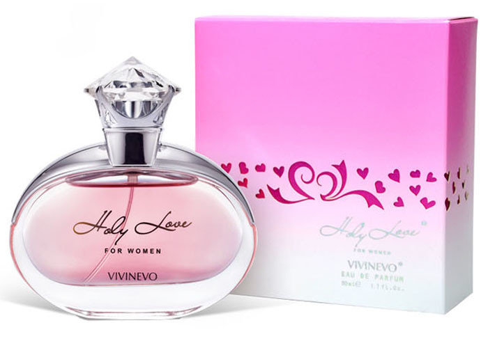 High End Vivinevo Holy Love Perfume Diamond Shape Pink Color 75ml