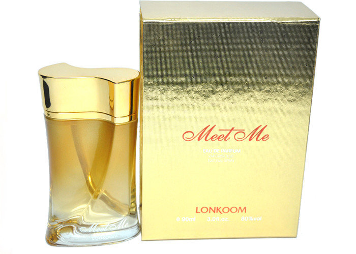 Gold Color Refresh Perfume Fashion Design Meet Me Explore Perfume 100ml