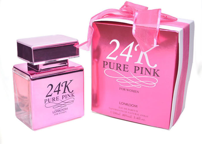 24k Lonkoom Eau De Parfum Natural Spray Perfume For Lady Pure Pink 100Ml