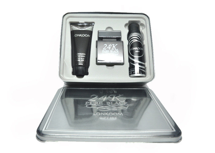 3 Pcs In One 24K Pure Mens Perfume Gift Sets OEM / ODM Acceptable