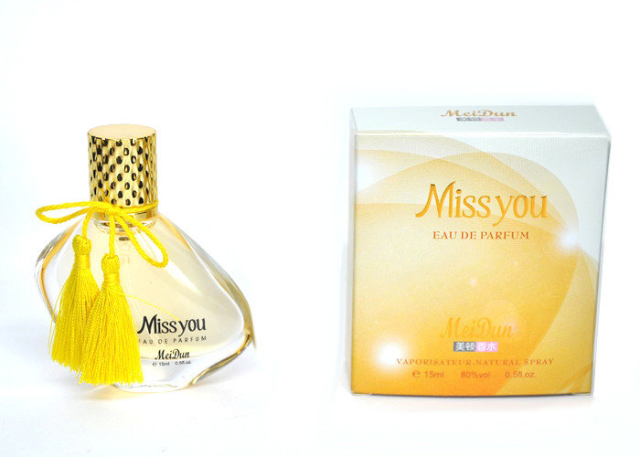 Yellow / Pink Color Fruity And Floral Perfume Miss You For Female
